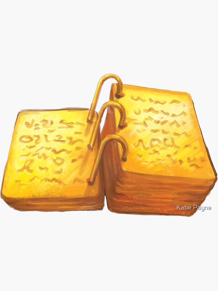 "Gold Plates" Sticker for Sale by onekatie | Redbubble