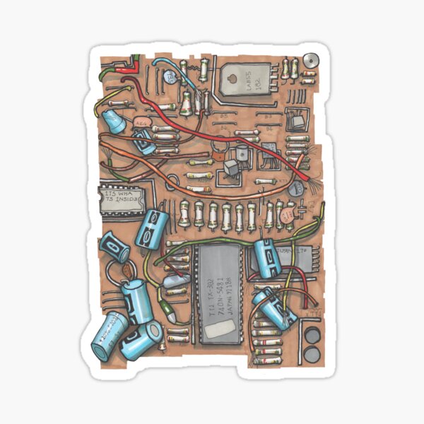 "Electrical Engineer's Everywhere, the good old circuit board!" Sticker ...