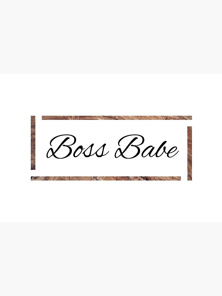 "Cursive Boss Babe Word Design" Bath Mat by DeepSeaDesign | Redbubble