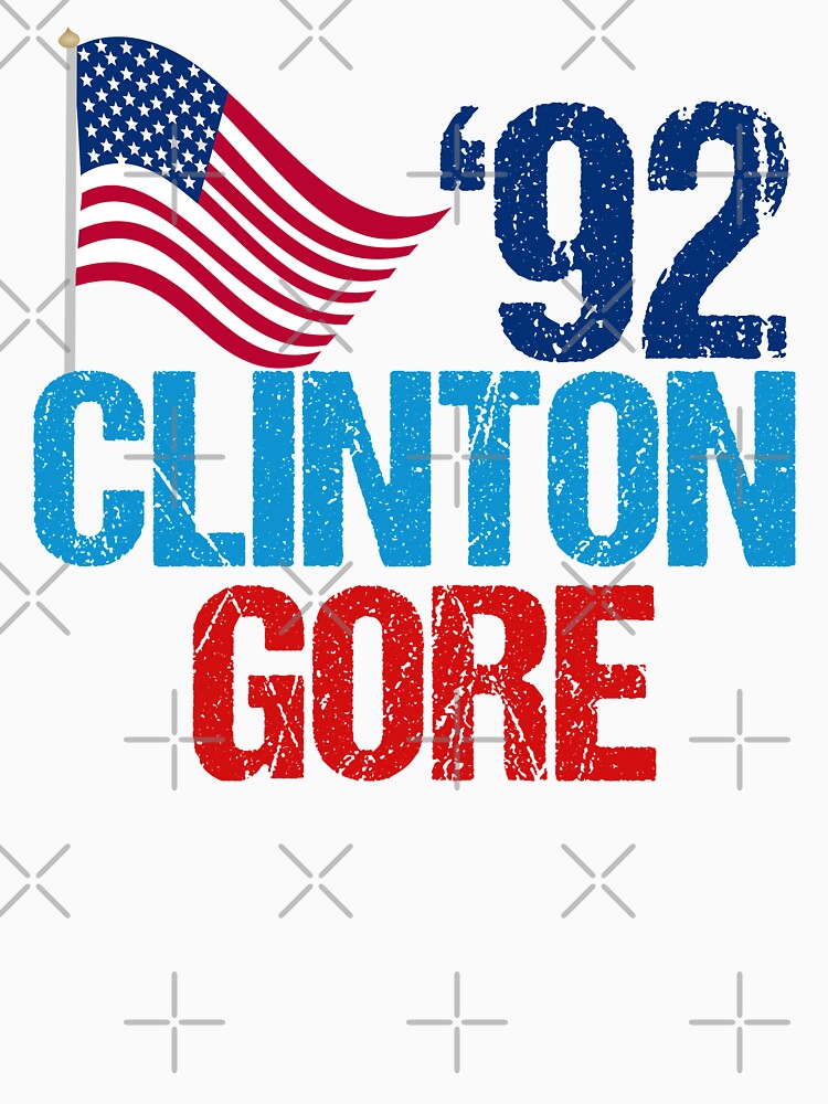 "Bill Clinton Al Gore '92 Election" T-shirt by elishamarie28 | Redbubble