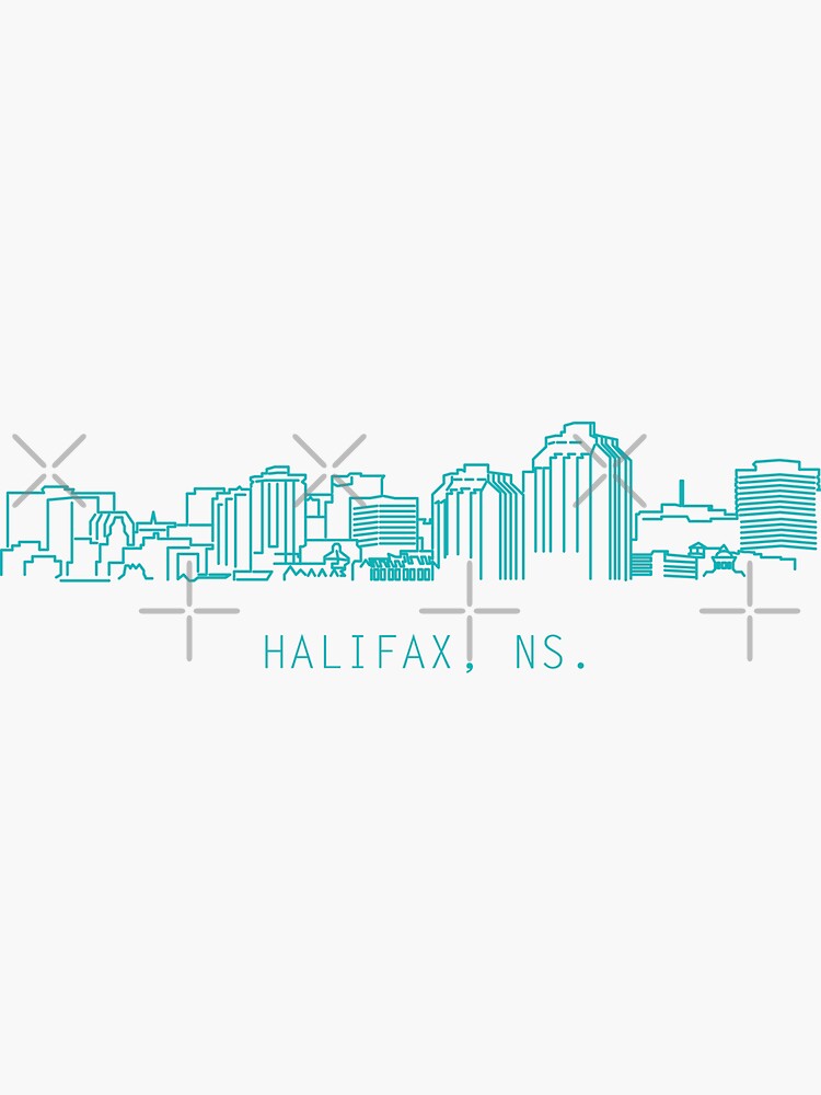 "Halifax skyline line art" Sticker for Sale by scotmccormack | Redbubble