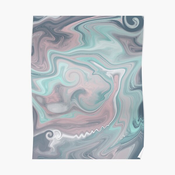 "Pastel Marble Art" Poster by jennastaller | Redbubble