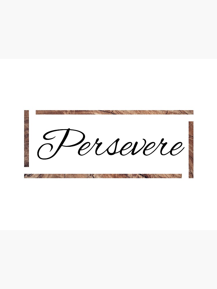 "Cursive Persevere Word Design" Art Board Print for Sale by ...