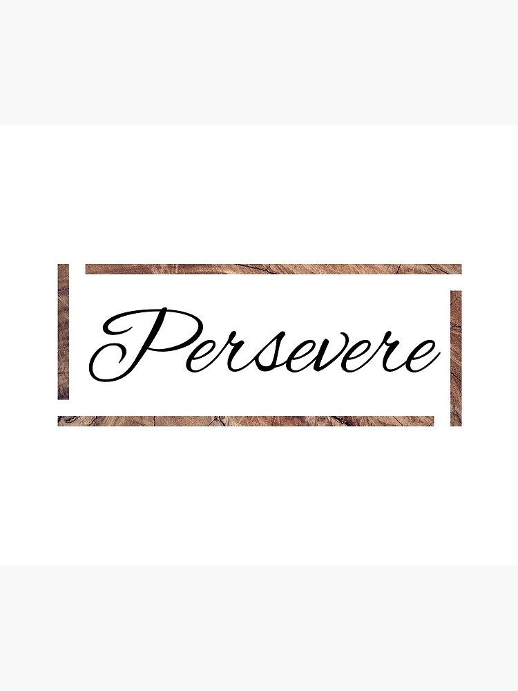 Plaid « Cursive Persevere Word Design », par DeepSeaDesign | Redbubble