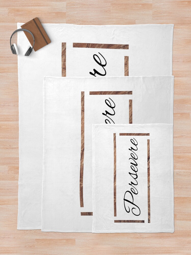 Plaid « Cursive Persevere Word Design », par DeepSeaDesign | Redbubble