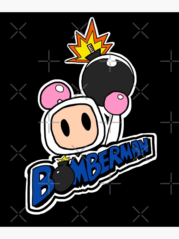 "Bomberman Graphic Design" Sticker for Sale by retrocinemas | Redbubble