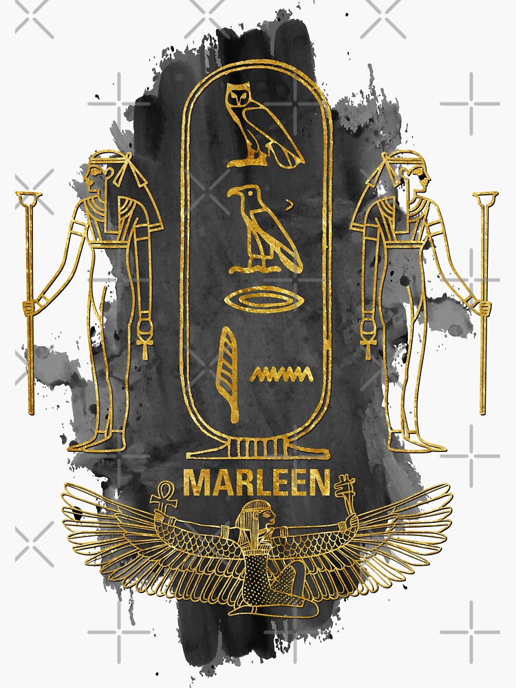 "Marleen your name in old Egyptian hieroglyphics symbols - Julie ...