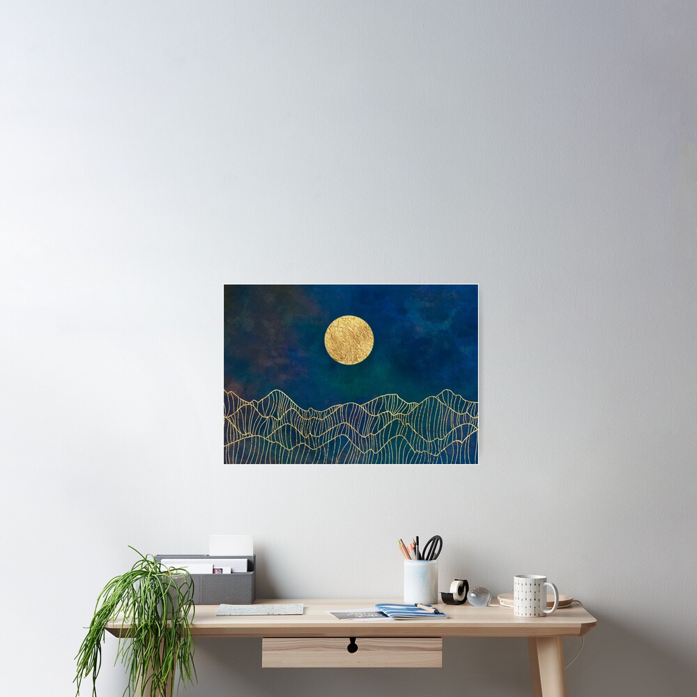 "golden glow" Poster by ausketches | Redbubble