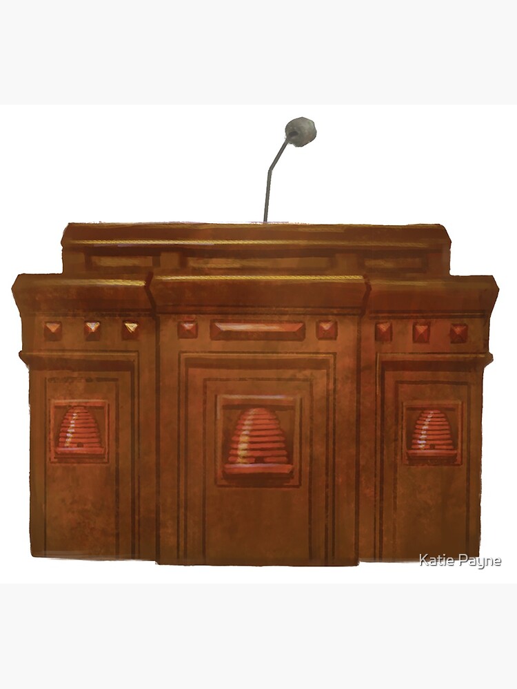 "General Conference Podium" Poster by onekatie | Redbubble