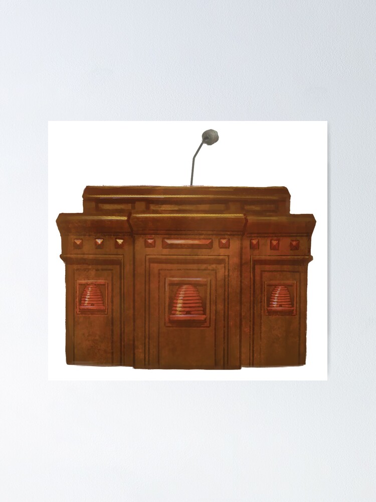"General Conference Podium" Poster by onekatie | Redbubble