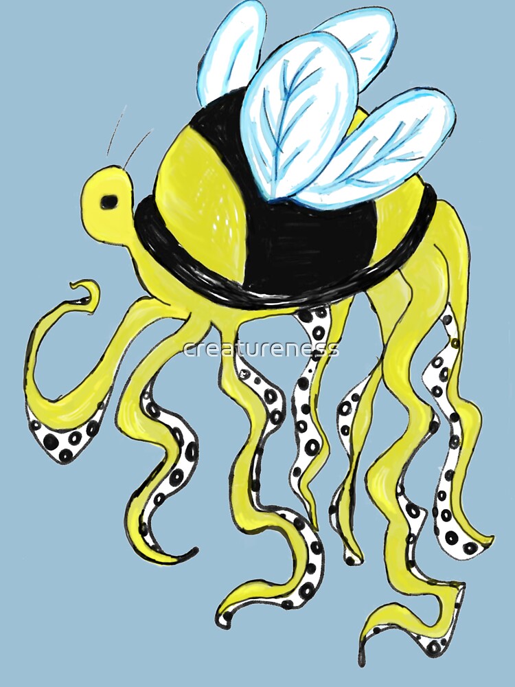 "Octoturtlebee - octopus turtle bee mashup" T-shirt by creatureness ...