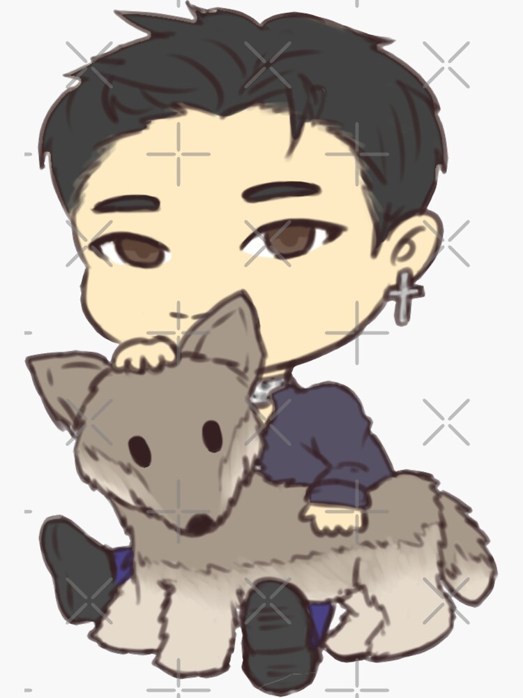 "ONEUS Leedo Twilight Chibi " Sticker by TurtlesarRina | Redbubble