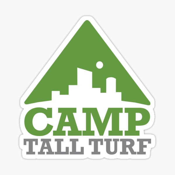 "Camp Tall Turf Logo" Sticker for Sale by dbrass34 | Redbubble