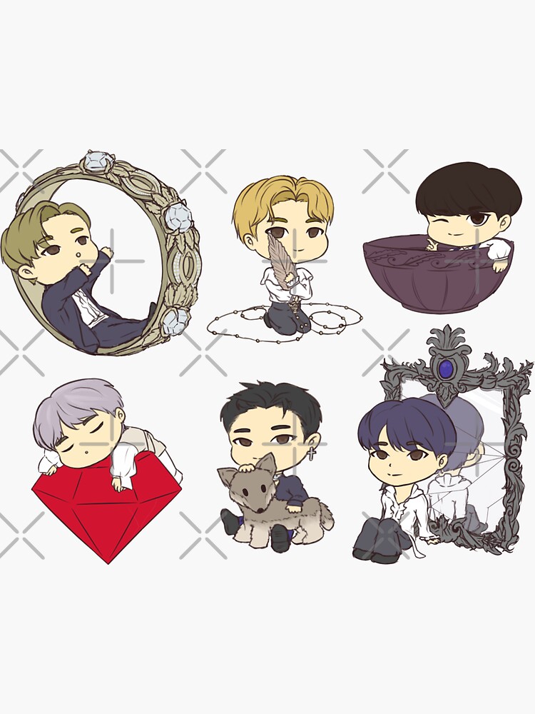 "ONEUS Twilight Chibis" Sticker for Sale by TurtlesarRina | Redbubble