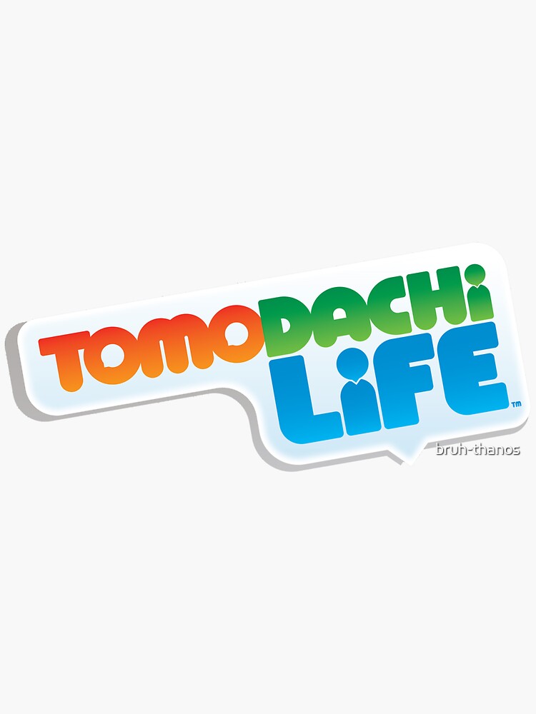 "Tomodachi Life Title" Sticker for Sale by bruh-thanos | Redbubble