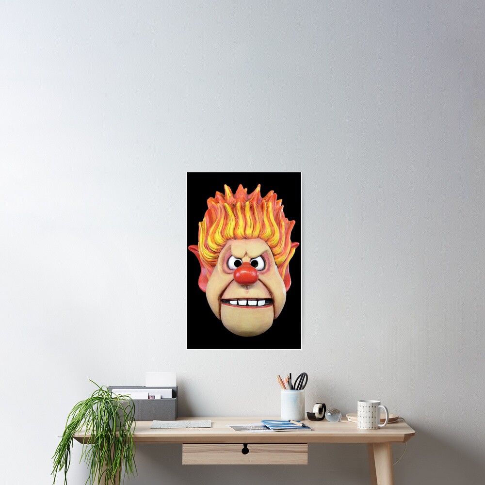 "Heat Miser Head" Poster by Slinky-Reebs | Redbubble