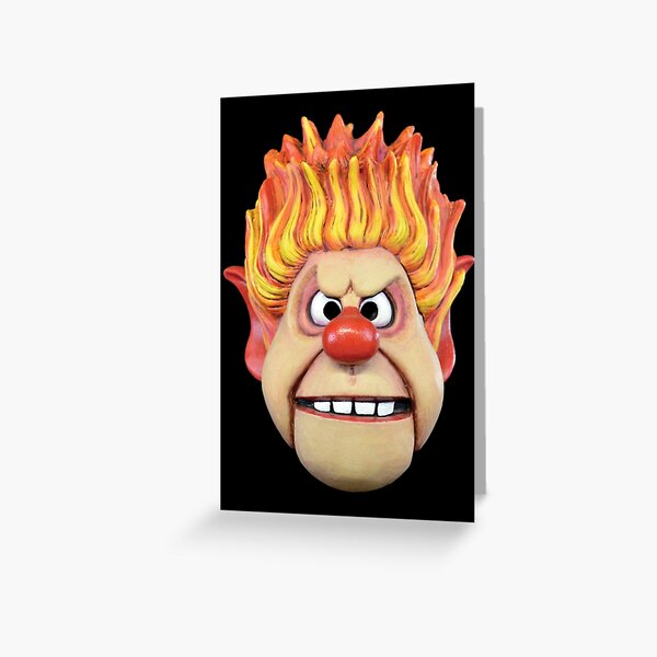 "Heat Miser Head" Greeting Card for Sale by Slinky-Reebs | Redbubble