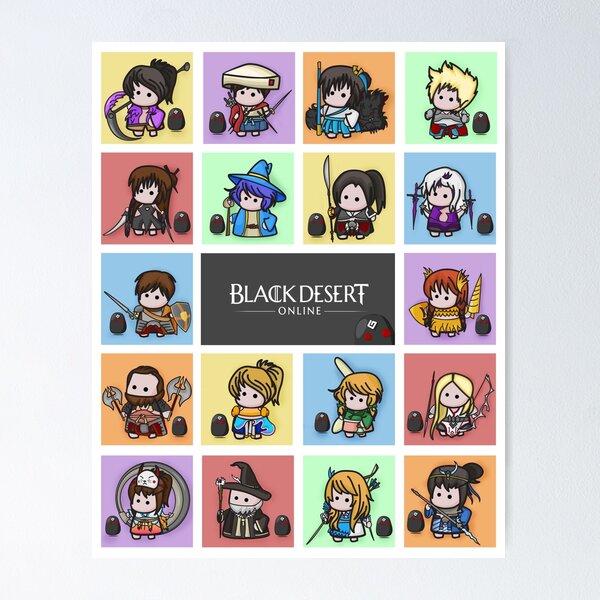 "BDO Icons - All Classes" Poster for Sale by sarah-davies | Redbubble
