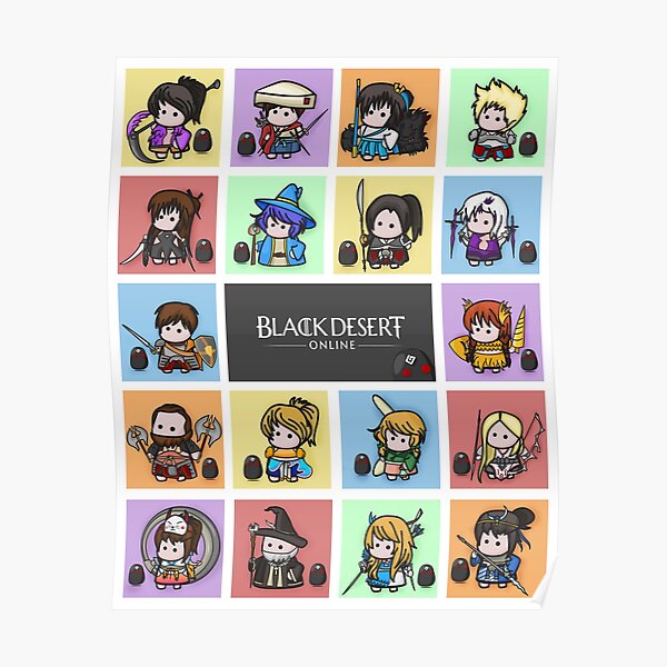 "BDO Icons - All Classes" Poster for Sale by sarah-davies | Redbubble