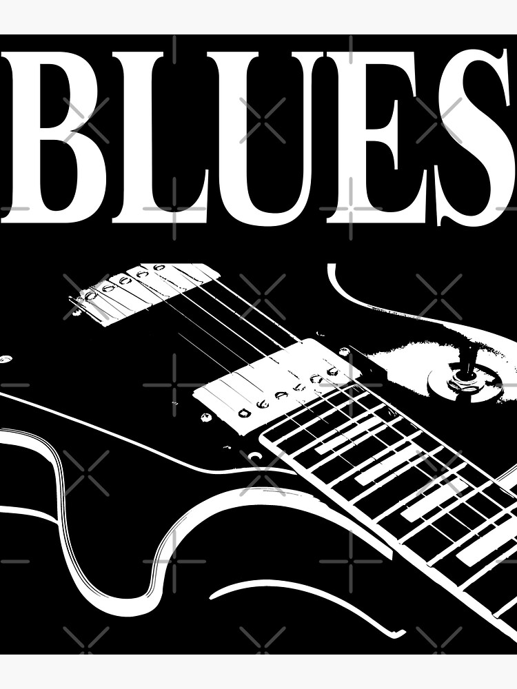 "Blues Guitar" Sticker for Sale by RazorDezign | Redbubble