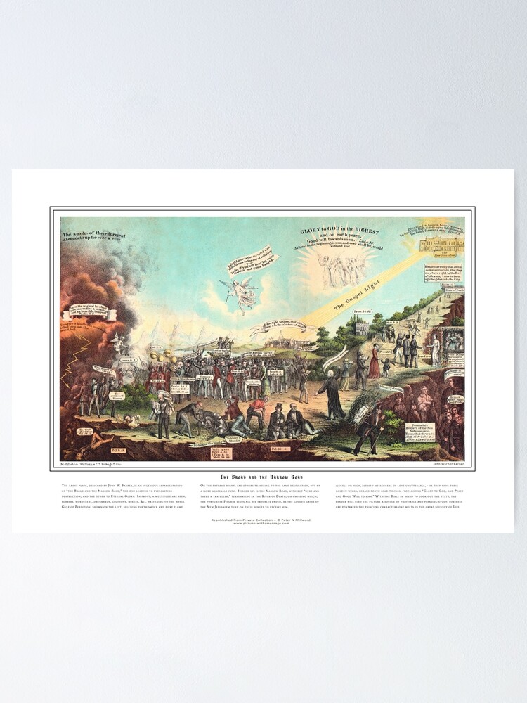 "The Broad and the Narrow Road " Poster for Sale by petermill | Redbubble