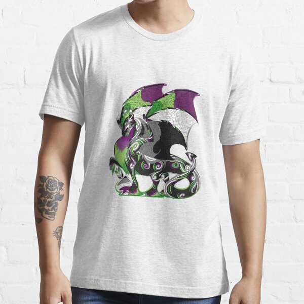 "Aro Ace Pride Dragon" T-shirt for Sale by Markaleb | Redbubble | aro t ...