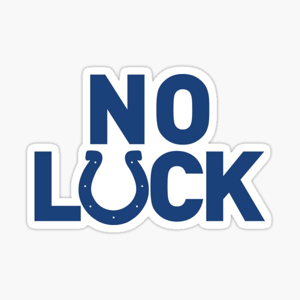 "No Luck" Sticker for Sale by huckblade | Redbubble