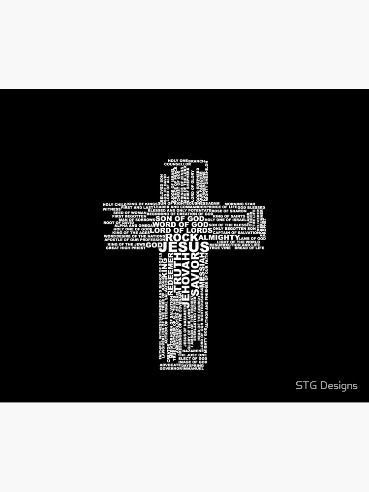 "Names of Jesus Christ on the Cross - KJV Design" Poster for Sale by ...