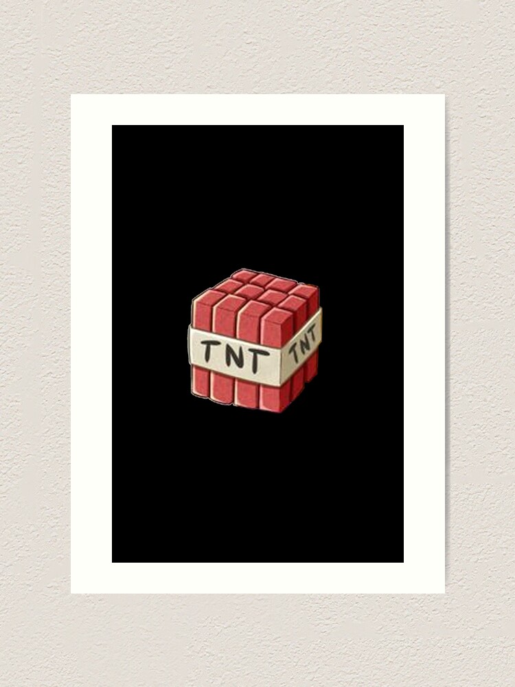 "Minecraft TNT Stickers" Art Print by ApexArtz | Redbubble