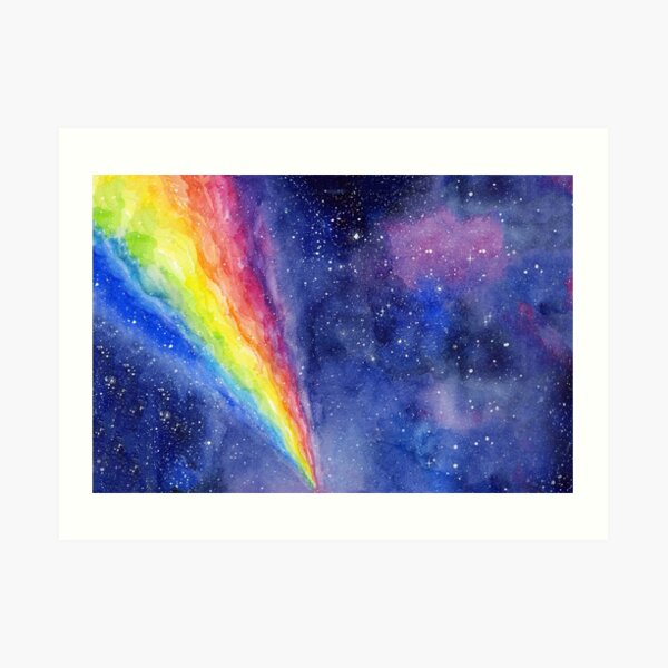 "Rainbow in Space" Art Print for Sale by olga-shvartsur | Redbubble