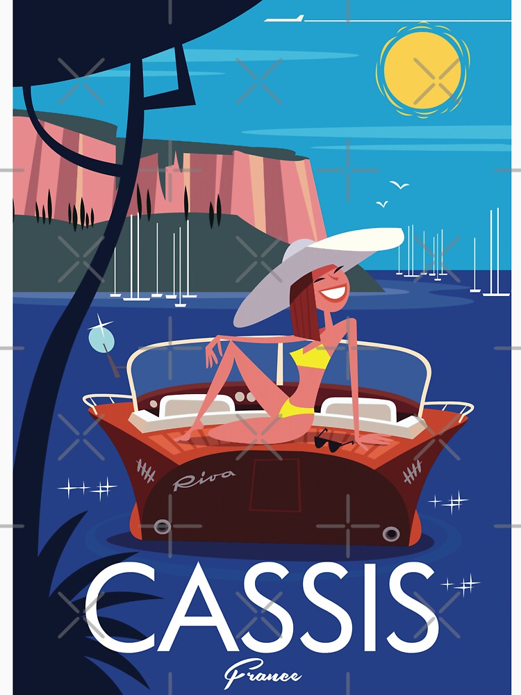 "Cassis France poster" T-shirt by GAGodel | Redbubble