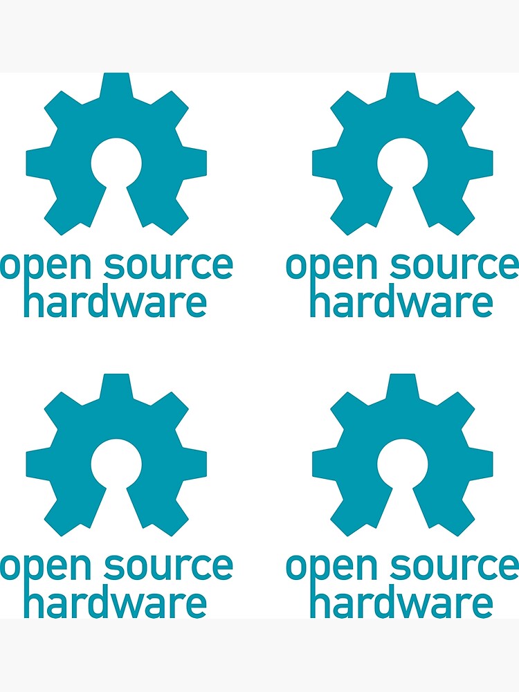 "Open source hardware logo OSHW Sticker 4up" Poster for Sale by ...