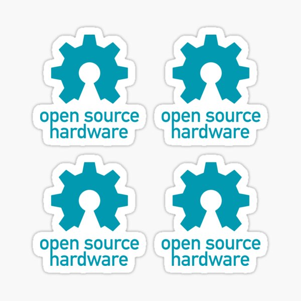 "Open source hardware logo OSHW Sticker 4up" Sticker for Sale by ...