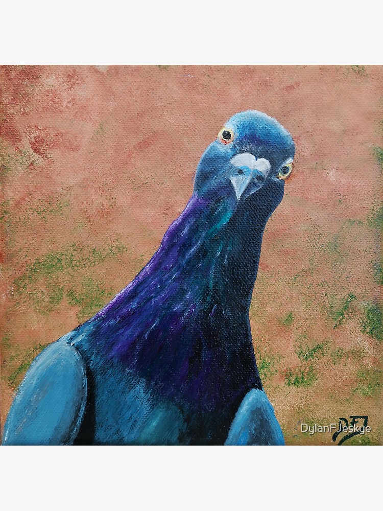"Funky Pigeon " Sticker for Sale by DylanFJeskye | Redbubble