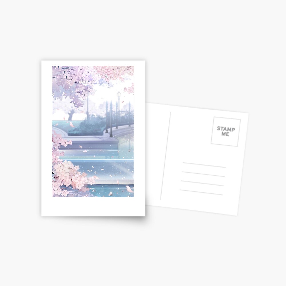 "Aesthetic Anime" Postcard for Sale by pinkbabygirl | Redbubble