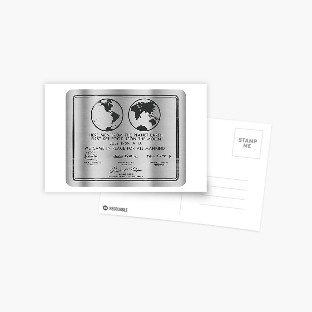 "NASA Apollo 11 Lunar Plaque" Sticker for Sale by kuroderuta | Redbubble