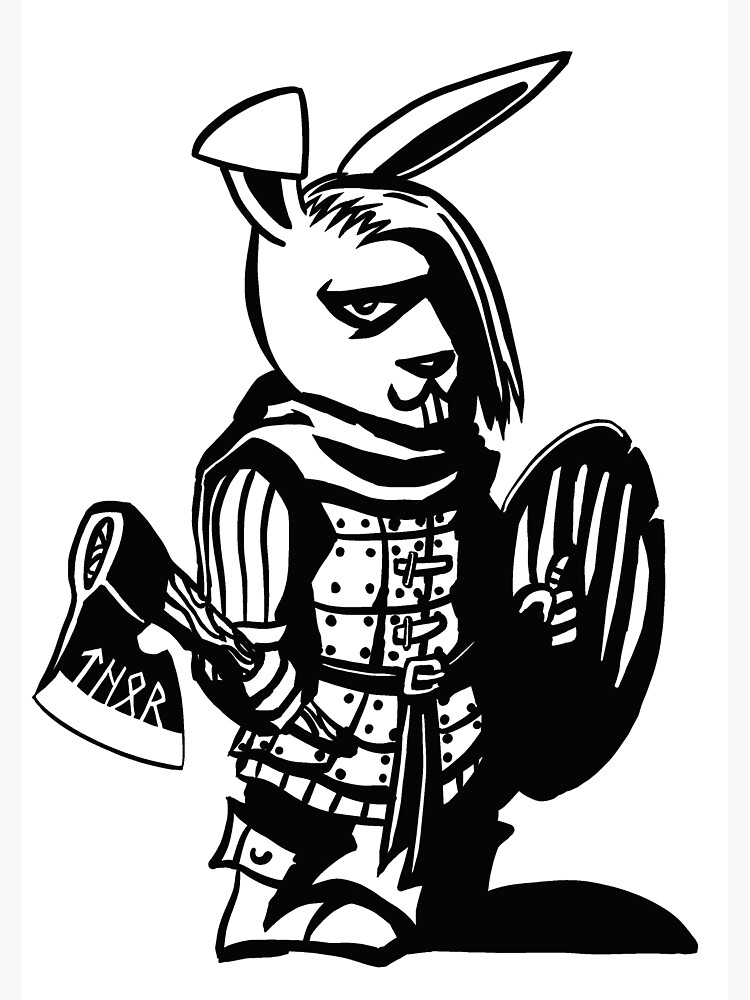 "Viking Rabbit" Poster for Sale by Perentie | Redbubble