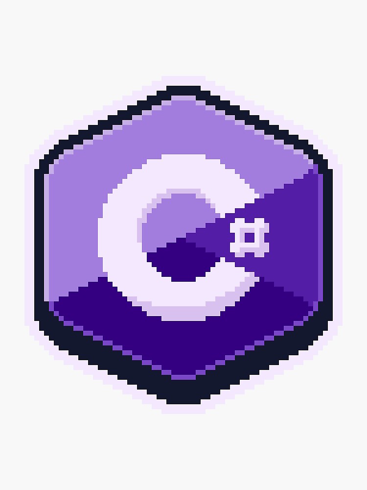 "C# Pixel Art" Sticker for Sale by astrellon | Redbubble