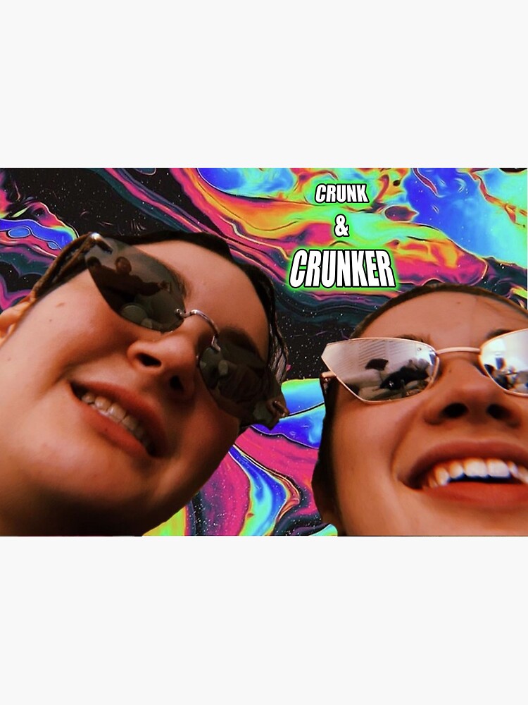 "crunk & crunker" Sticker by brittanybiles | Redbubble