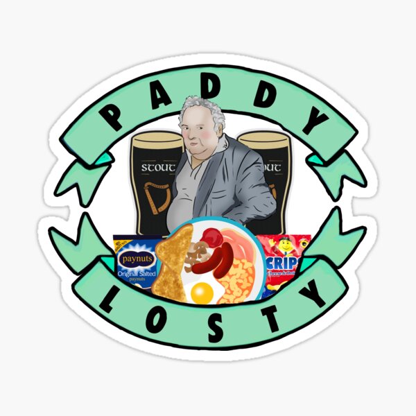 "Paddy Losty: The Pintman " Sticker for Sale by Barnyardy | Redbubble