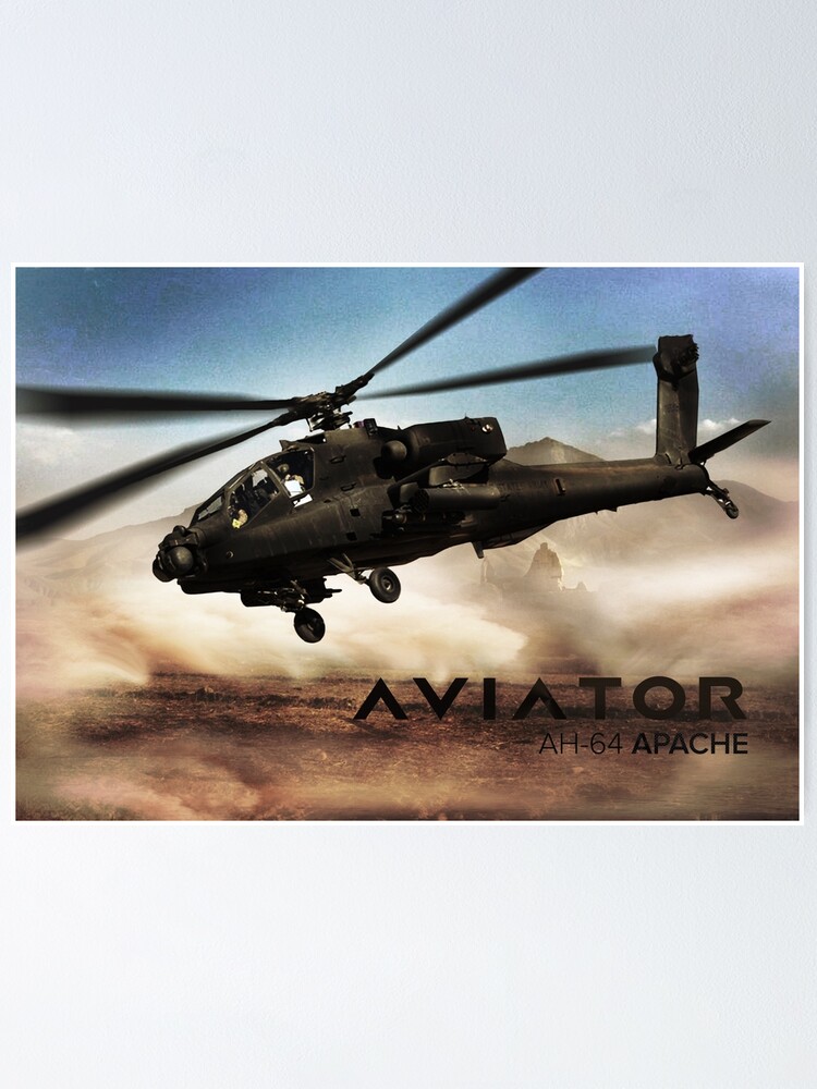 "AH-64 Apache Helicopter" Poster by rott515 | Redbubble