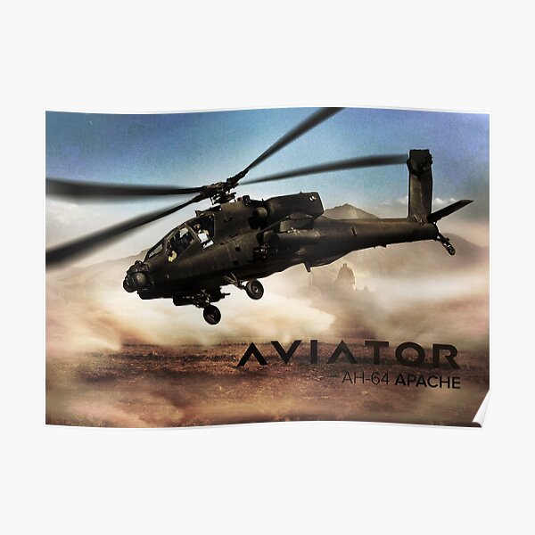 "AH-64 Apache Helicopter" Poster by rott515 | Redbubble