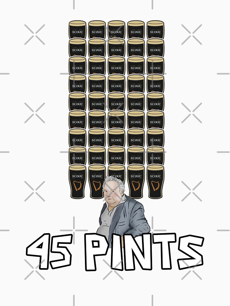 "45 Pints Paddy Losty Pintman" T-shirt for Sale by Barnyardy ...