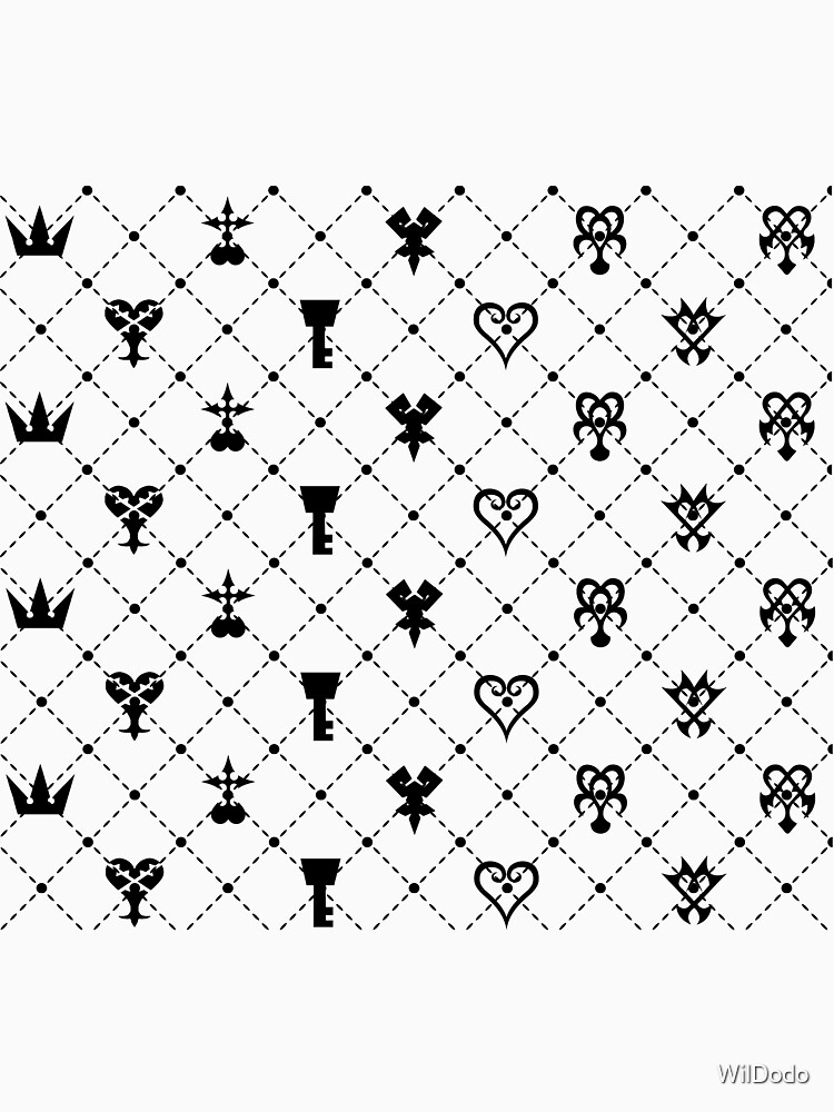 "KH Pattern" T-shirt for Sale by WilDodo | Redbubble | kingdom hearts t ...