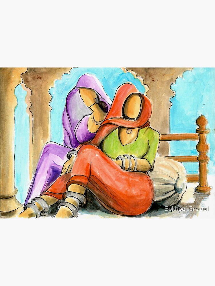 "Waiting - Intezar" Sticker for Sale by Sukhpalgrewal | Redbubble