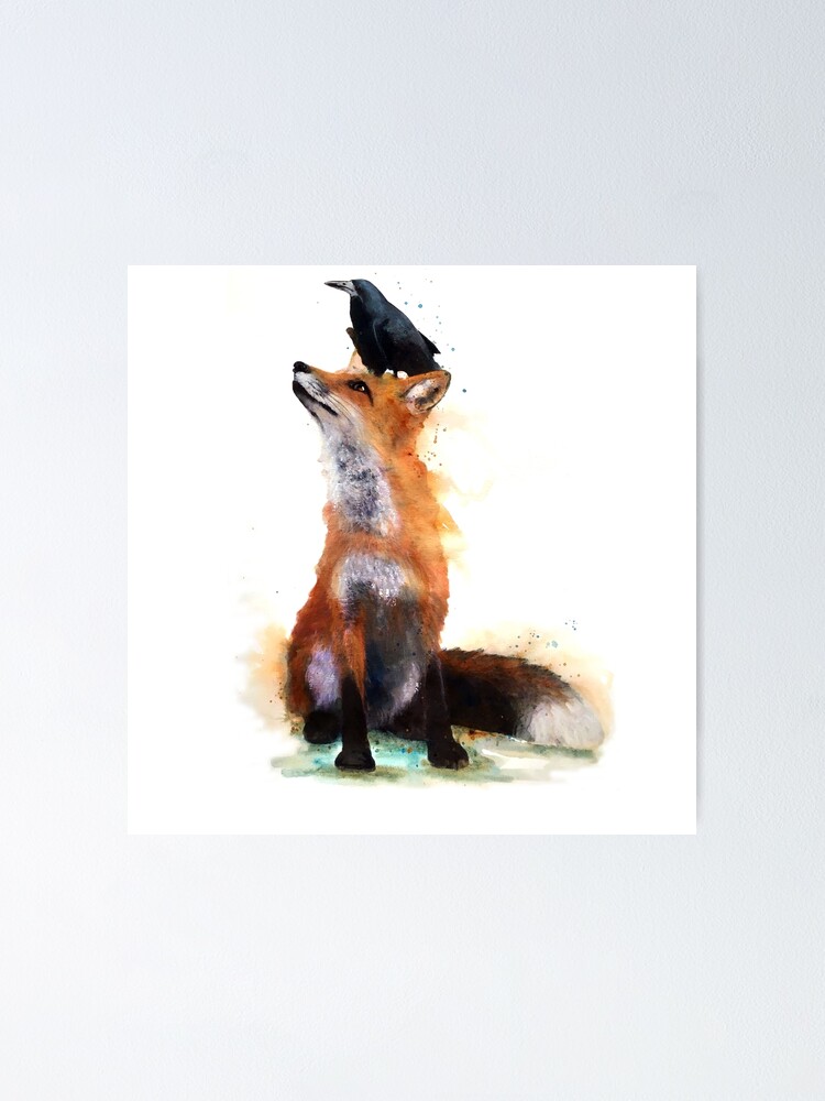 "Fox and Raven" Poster by thislia | Redbubble
