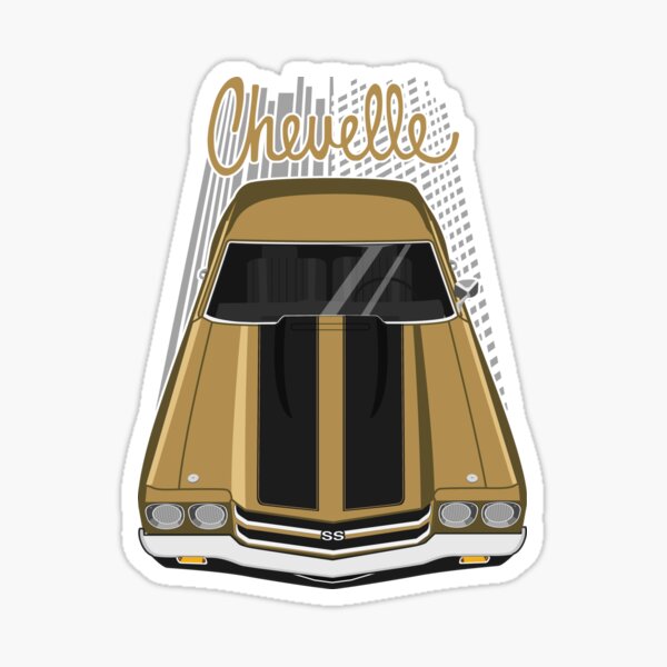 "Chevrolet Chevelle SS 1970 - gold" Sticker for Sale by V8social ...