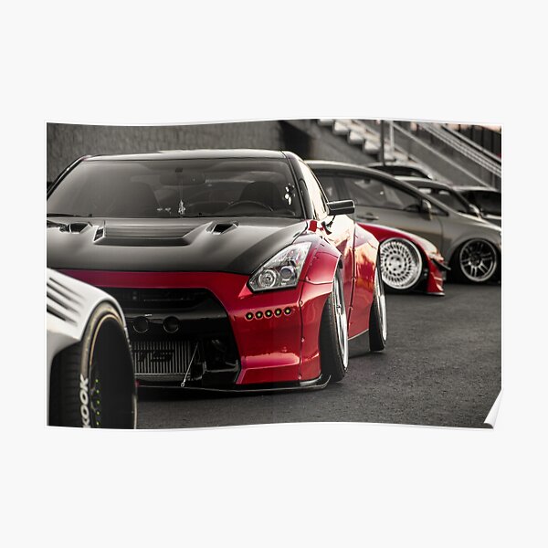 "GTR" Poster for Sale by flowgraphix | Redbubble