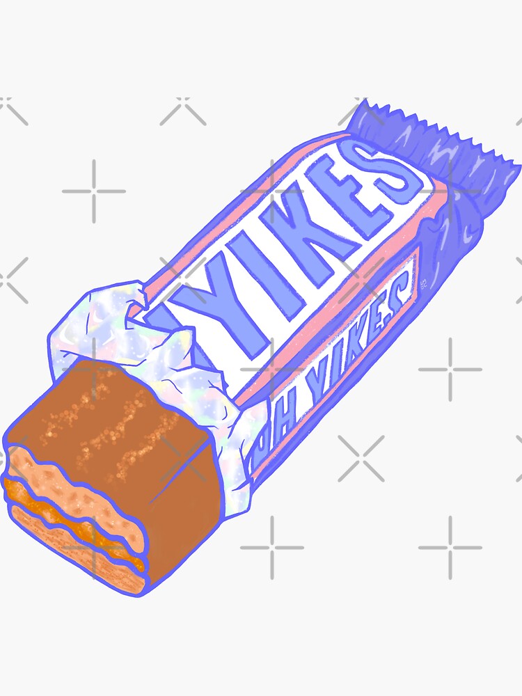 "Yikes" Sticker for Sale by LauraOConnor | Redbubble