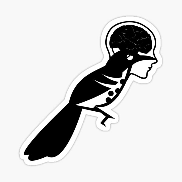 "Human bird genetic engineering" Sticker for Sale by phys | Redbubble